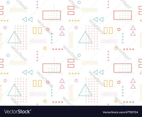 Geometric Colorful Seamless Pattern Royalty Free Vector