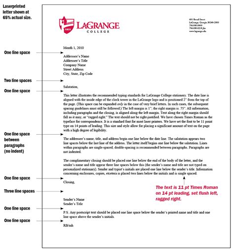 Postscript Example Letter