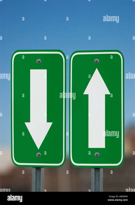 Traffic Sign Arrow Pointing Down Stock Photos Traffic Sign Arrow Pointing Down Stock Images