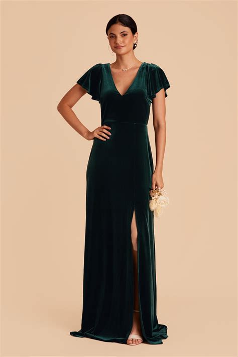 Emerald Green Velvet Dress