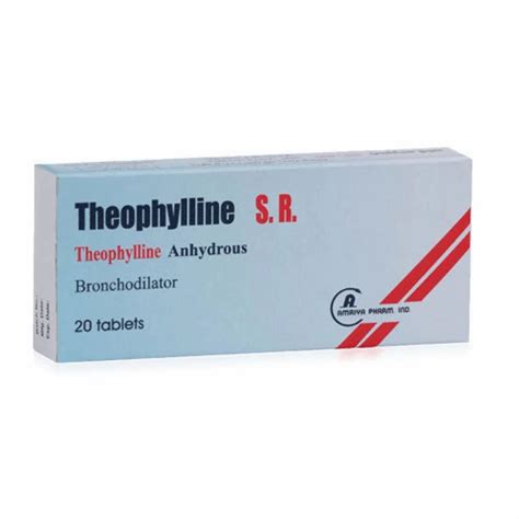 Bronchodilator Theophylline Sustained Release Tablets 20 Tab At Best Price In Surat