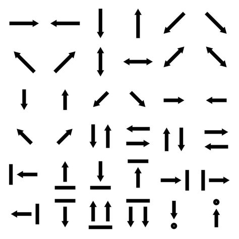 Directional Arrows Set Arrow Icon Set Arrows Collection 52979467 Vector Art At Vecteezy