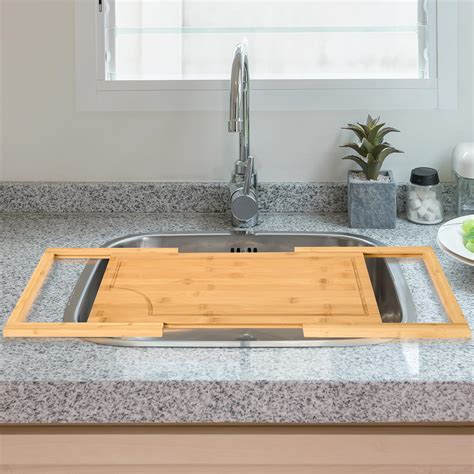 Willowdale Over The Sink Cutting Board For Kitchen Bamboo