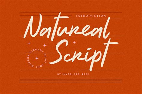 natureal script elegant font design cuts