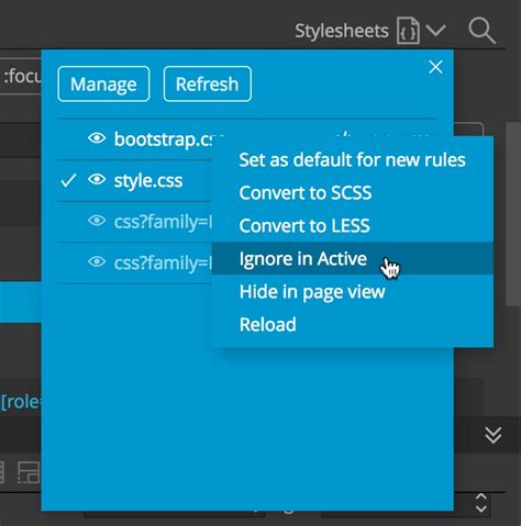 styling with css pinegrow web editor