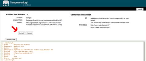 Visual Guide On How To Install A Userscript Api And Third Party Apps Wanikani Community