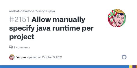 Allow Manually Specify Java Runtime Per Project · Issue 2151 · Redhat Developervscode Java