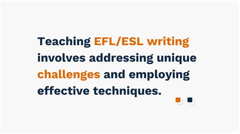 Effective Techniques For Teaching Eflesl Writing
