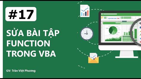 Vba Excel CƠ BẢn SỬa BÀi TẬp Function Trong Vba Youtube
