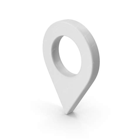 Premium Photo 3d Map Pointer Location Map Icon White Texture White Location Pin Or Navigation