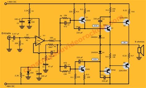 How To Make 1000w Amplifier Using Ic Tl071 As Driver At Home Circuit Artofit