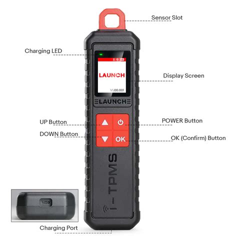 Launch I TPMS Handheld TPMS Service Tool Can Be Binded With X 431 Scanner Or With The I TPMS APP