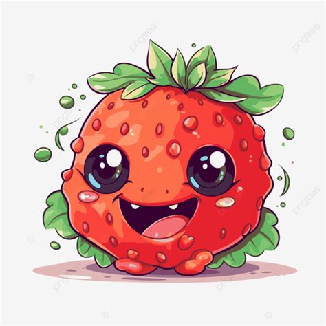 딸기 클립 아트 귀여운 만화 캐릭터 일러스트 벡터 캐릭터 일러스트 만화 일러스트 벡터 일러스트 Png 일러스트 및 벡터 에 대한 무료 다운로드 Pngtree