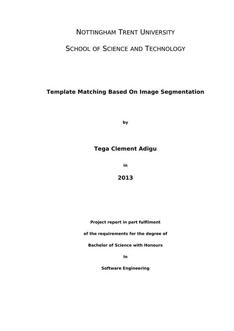 Pdf Template Matching Based On Image Segmentation