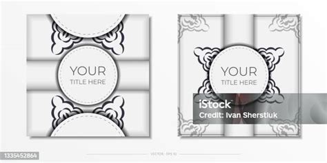 이슬 장식이있는 초대 장카드 템플릿 모노그램이 있는 세련된 인쇄 형 화이트 엽서 디자인 0명에 대한 스톡 벡터 아트 및 기타 이미지 0명 검은색 골동품 Istock
