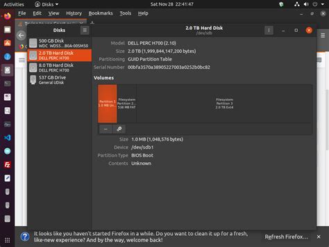 linux methods to make a backup of the sytem boot disk ubuntu 20 04