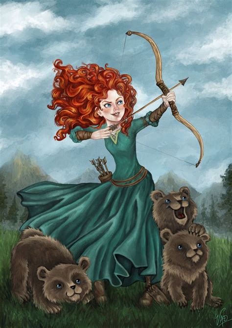 Merida Fan Art By Azparren Victoria Deviantart Com On Deviantart Disney Brave Disney Art