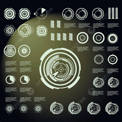 Futuristic Blue Virtual Graphic Touch User Interface Background Input