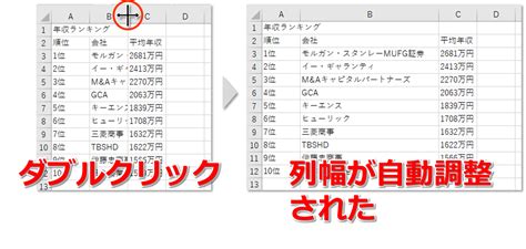 列幅を自動で調整する方法②選【excel】｜excel医ブログ