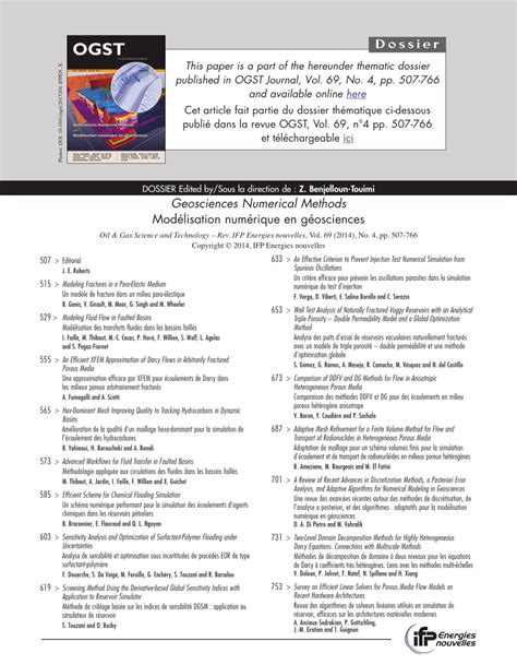 Pdf Comparison Of Ddfv And Dg Methods For Flow In Anisotropic Heterogeneous Porous Media