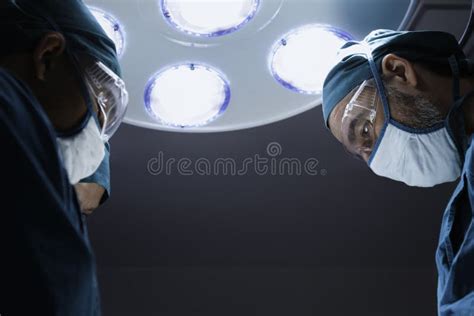 Concentrated Professional Surgical Doctor Team Operating Surgery A