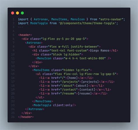 diego ramos on linkedin webdev astroframework reactjs tailwindcss shadcn