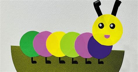 고수 아빠의 육아 비결 알록달록 색종이 이어 붙여 춤추는 애벌레 만들어 봐요