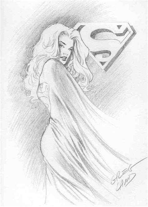 Supergirl A Stunning Pencil Drawing