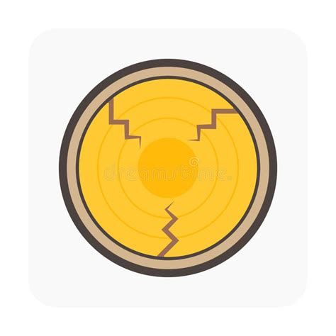 Log Wood Or Timber Vector Icon Design Stock Vector Illustration Of