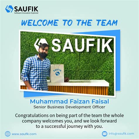 Saufik Technologies On Linkedin Saufikteam Newbeginnings Welcome Muhammadfaizanfaisal