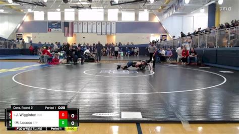 120 Lbs Cons Round 2 Michael Lococo St Patrick`s High School Vs