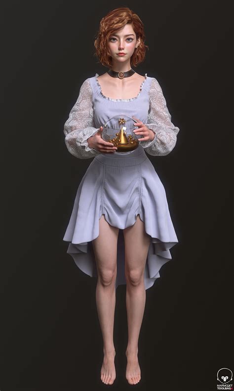 3d Girl Realistic Character Modeling Behance