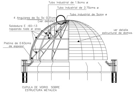 Elevation Glass Dome Design For Autocad File