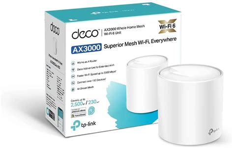 TP-LINK DECO X50(3-PACK) AX3000 Whole Home Mesh WiFi 6 System - Covers ...
