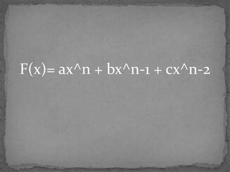 Polynomial Functions Pptx