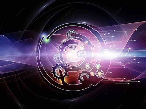 Visualization Of Digital Processing Processing Digit Machine Photo Background And Picture For