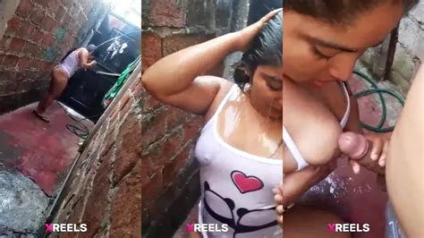 Rural Relations Couple Having Sneaky Sex While Bathing BFVideo