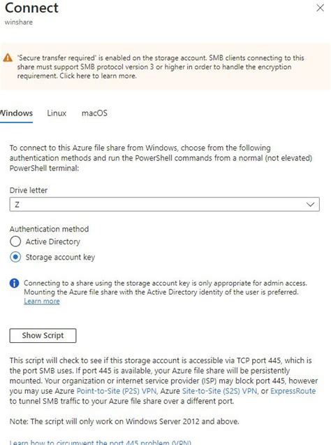 Azure Vm Mounting Azure File Share On Windows And Linux