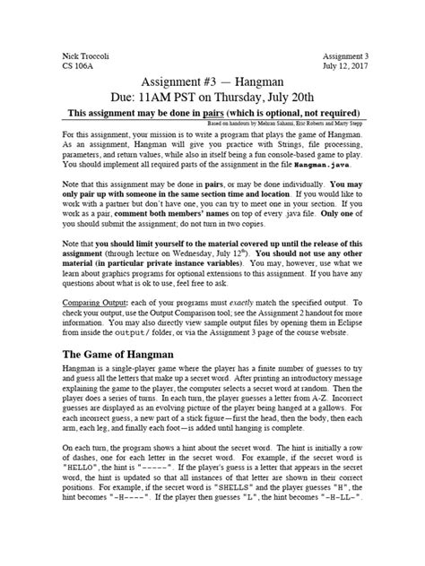 Assignment 3 Pdf Computer File Parameter Computer Programming