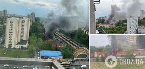 Пожежа на радіоринку в Києві Караваєві дачі фото та відео Oboz Ua