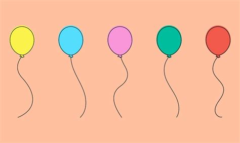 결혼식 생일 기념일 파티 장식 벡터 일러스트 레이 션에 대 한 비행 핑크 풍선 패턴 프리미엄 벡터