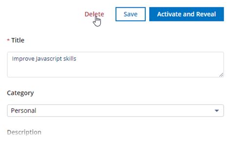 Delete A Draft Enhanced Objective