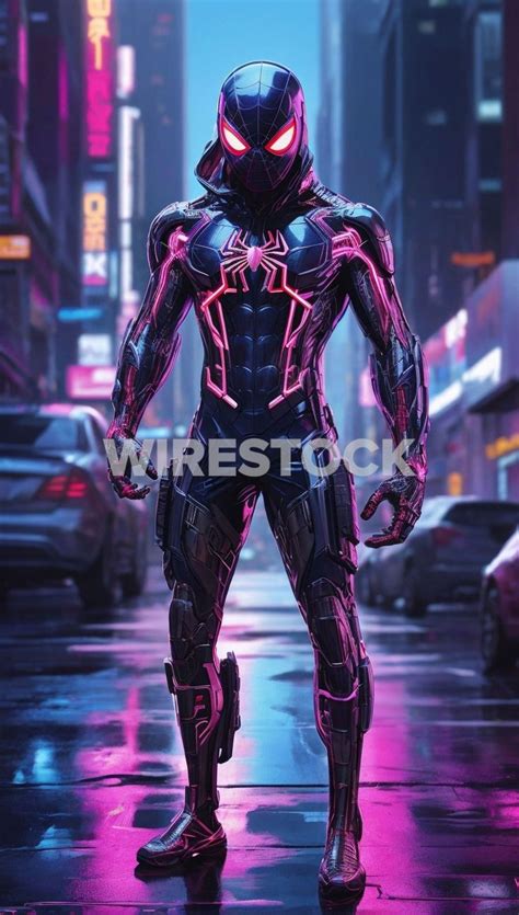 Sipder Man Wallpaper Cyberpunk Theme Marvel Comics Black Spiderman Selling Photos Online