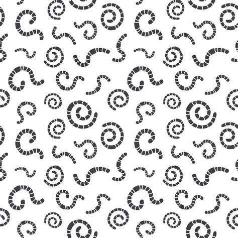 Black Worms Vector Concept Simple Seamless Pattern 15771417 Vector Art At Vecteezy