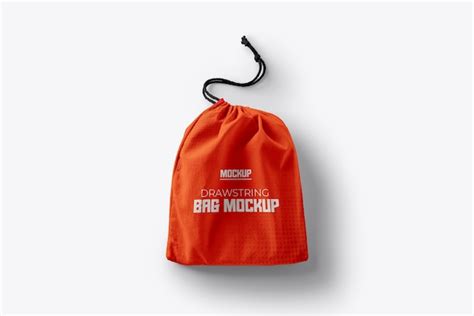 Premium PSD Drawstring Bag Mockup