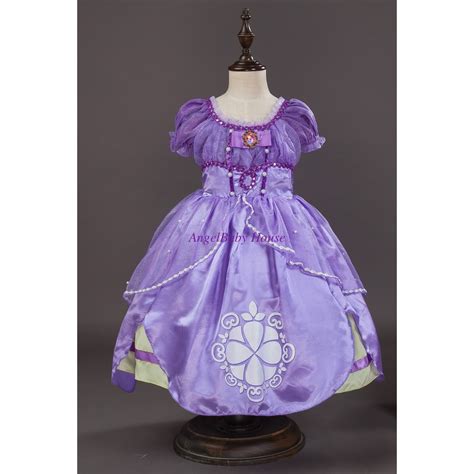 Ready Stock Disney Princess Sofia The First Dress Costume Purple