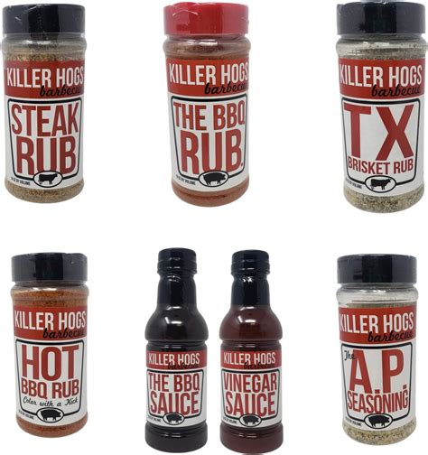 Killer Hogs Barbecue Rub Variety Pack Hot Bbq Steak Rub