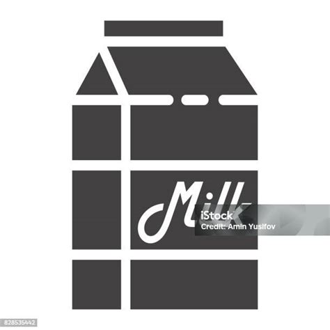 우유 모양 아이콘 음식 및 음료 유제품 기호 벡터 그래픽 흰색 배경 Eps 10 솔리드 패턴 건강한 식생활에 대한 스톡 벡터 아트 및 기타 이미지 Istock