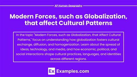 Unit 3 3 Modern Forces Such As Globalization That Affect Cultural Patterns Notes And Practice