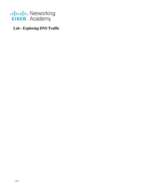 1717 Lab Exploring Dns Traffic Ilm Pdf Internet Protocols Domain Name System